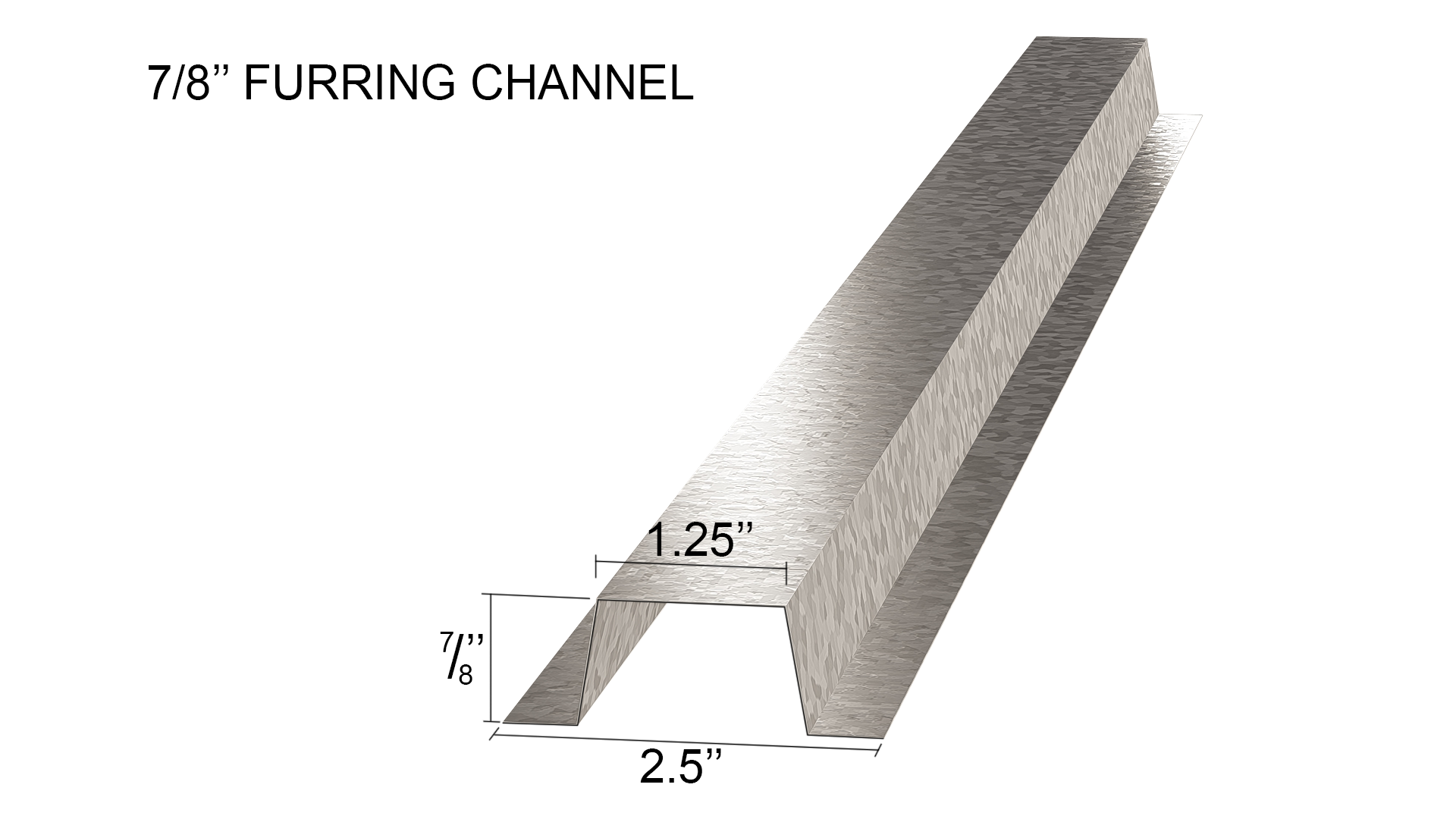 7 8 FURRING CHANNEL Jays Metal
